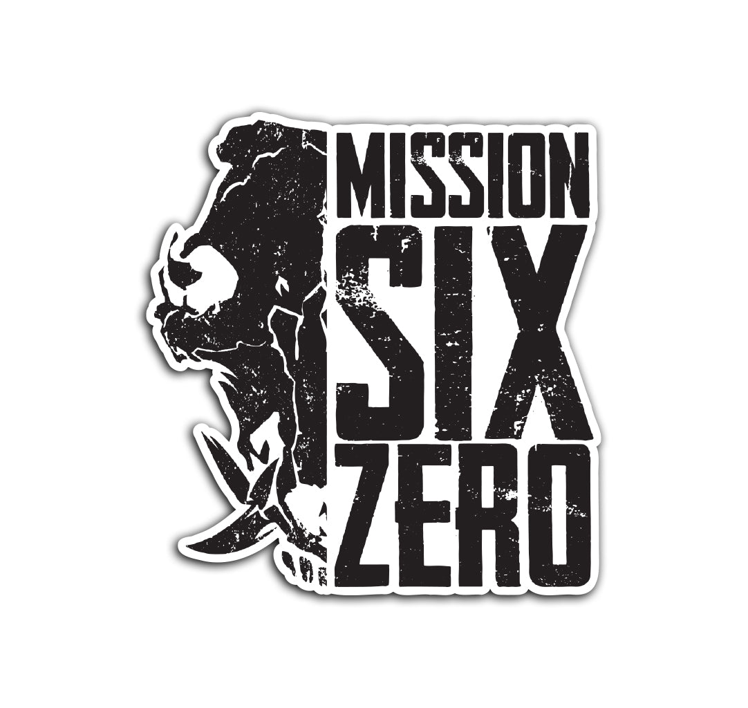 Half Boar Skull Mission Six Sticker – Mission Six Zero